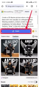 Bing AI 3D Wings Name image Generator | Create Your image - Anupsagar