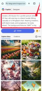 Bing AI Chair Neon Wings Name Image generator | Create Your Image ...