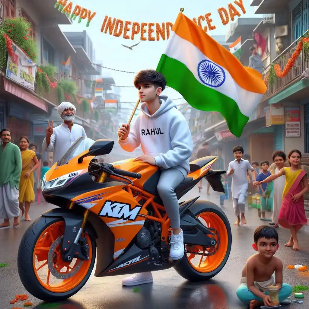 Bing 15 August Independence Day Name Photo Creator Prompts - Anupsagar