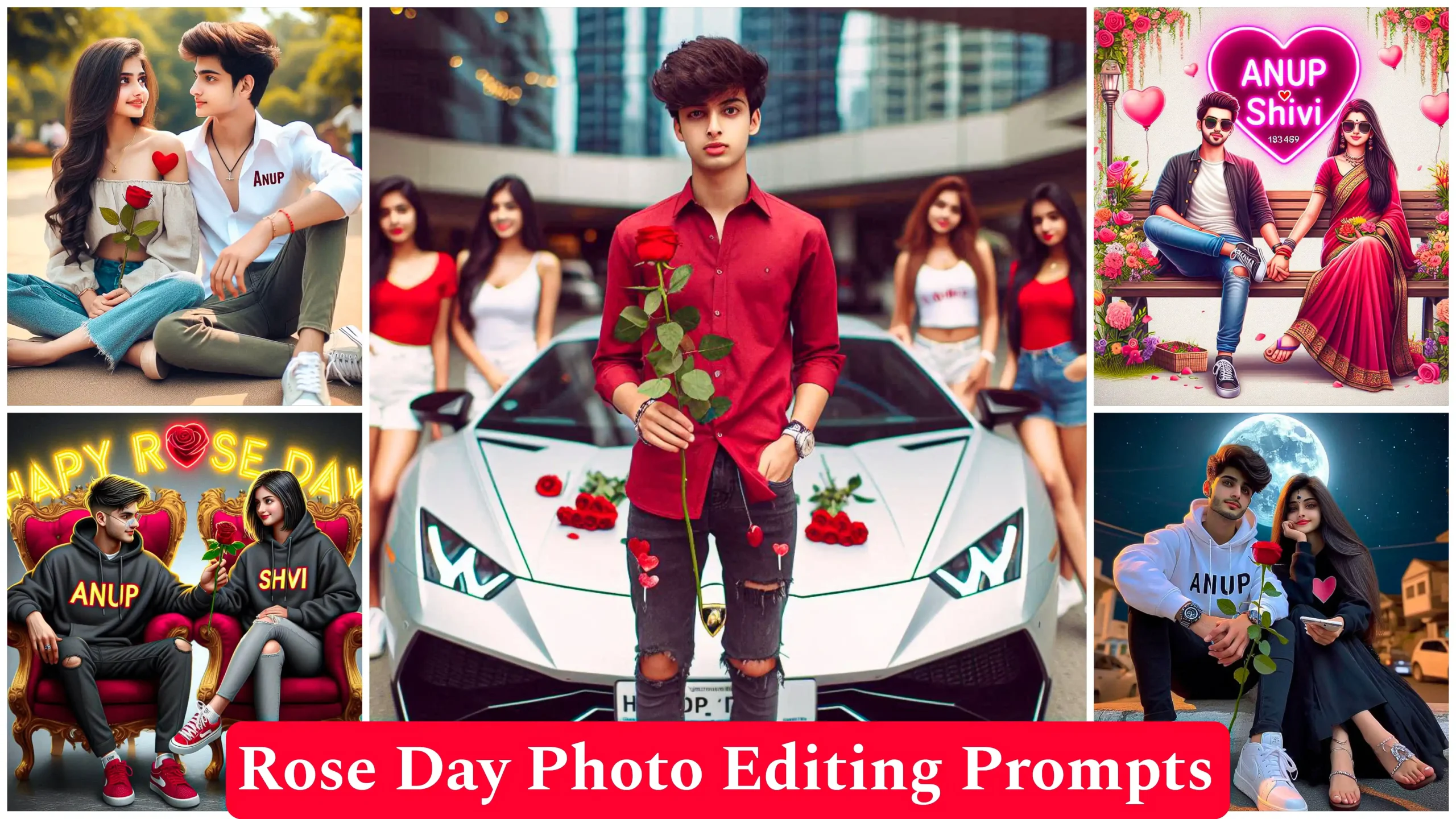 Happy Rose Day AI Photo Editing Prompts 2025 | Bing Ai Prompts - Anupsagar