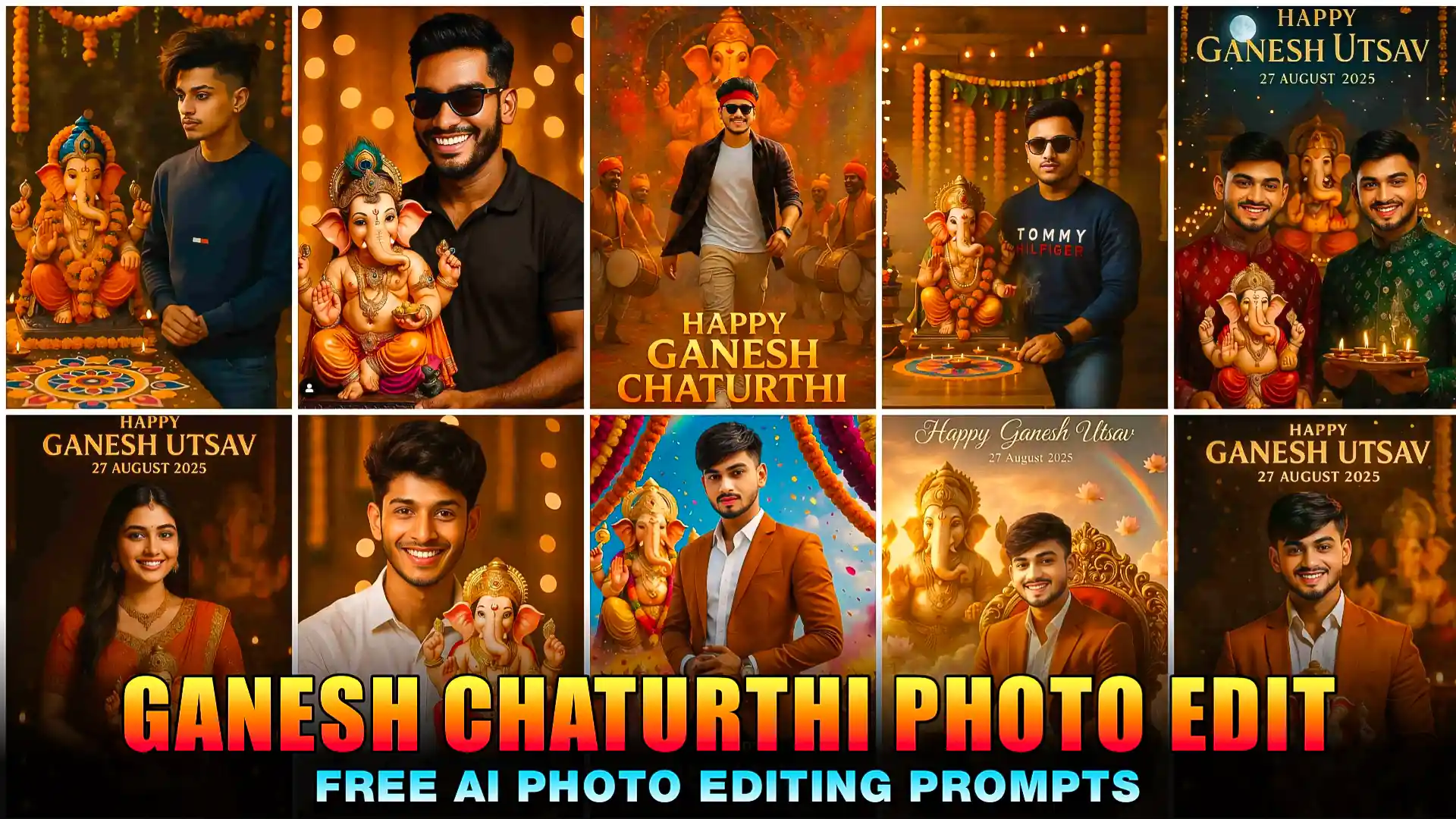 Ganesh Chaturthi ChatGpt AI Photo Editing Prompts 2025 (100% Face Match ...
