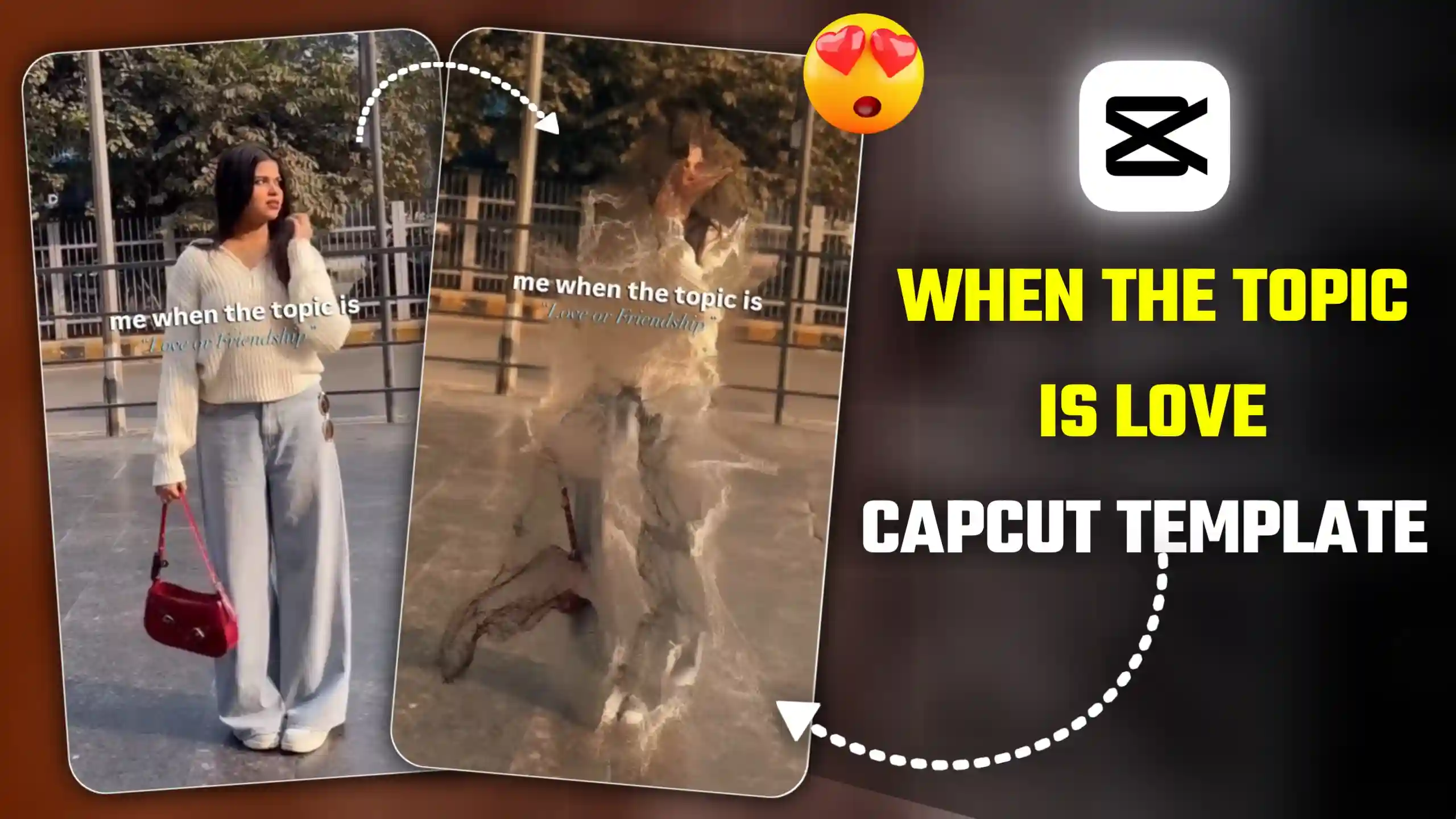 Me When The Topic is Love Capcut Template | Stardust Effect Template ...